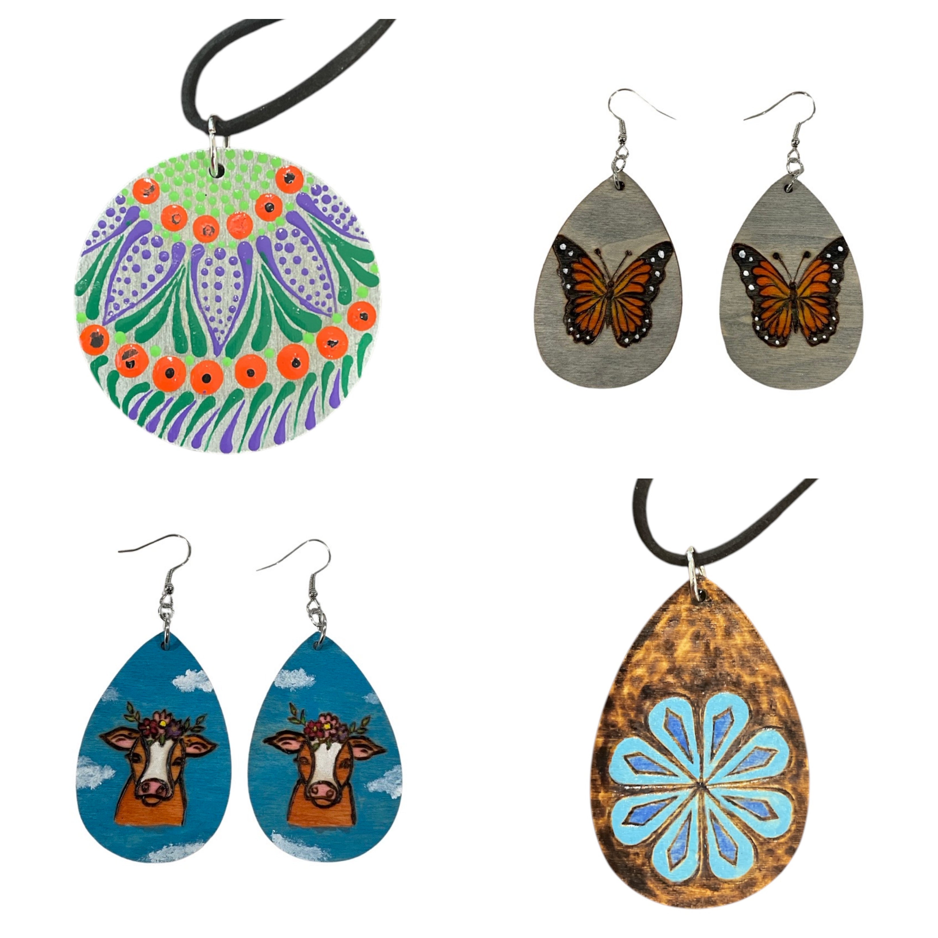 Hand Painted Jewelry – East West Art Creations